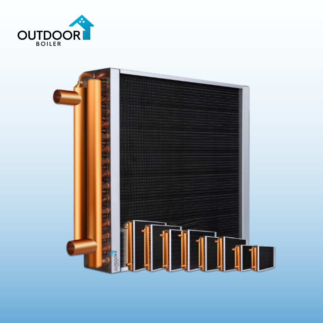 Outdoor Boiler Water to Air Heat Exchanger